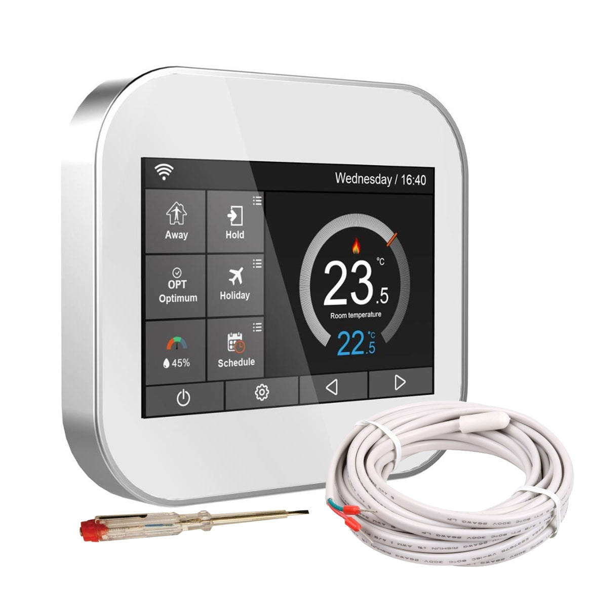 MC6 Smart Thermostat - For Electric Underfloor Heating, Remote & Wifi ...